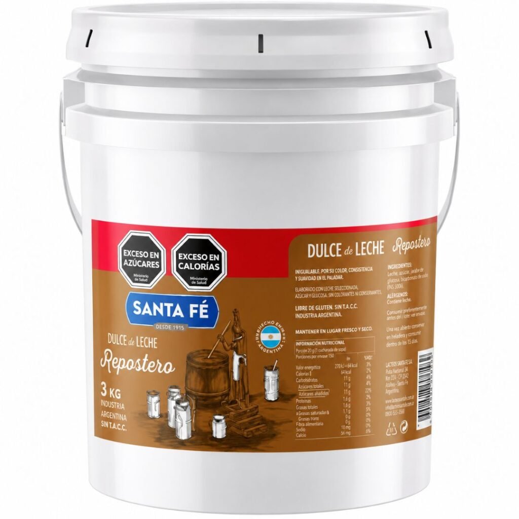 Dulce de Leche Argentino Santa Fé 3 kg - ENUSS